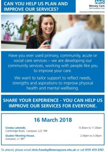 Can you help Mersey Care to plan and improve their services ...