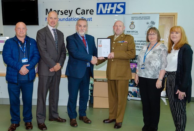 Mersey Care granted Employers Armed Forces Award - Healthwatch Sefton