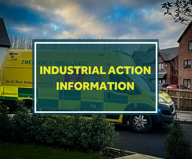 Ambulance service (NWAS) industrial action information Wednesday 11 ...
