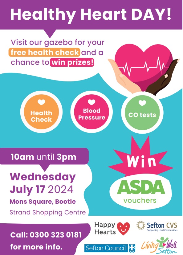 Healthy heart checks at Mons Square, Bootle Strand on 17 July ...